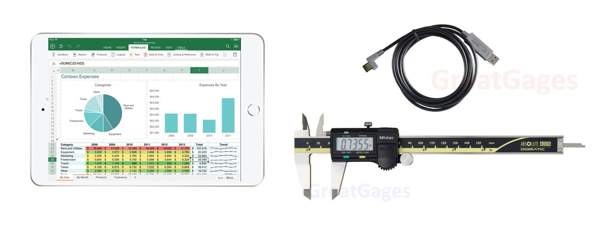 Caliper to PC Interface Packages – GreatGages