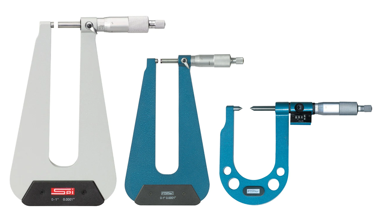 Standard Deep Throat Micrometers – GreatGages