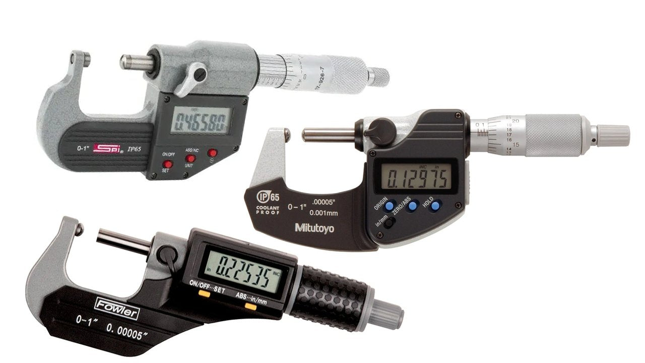 Digital Spherical Face Micrometers – GreatGages