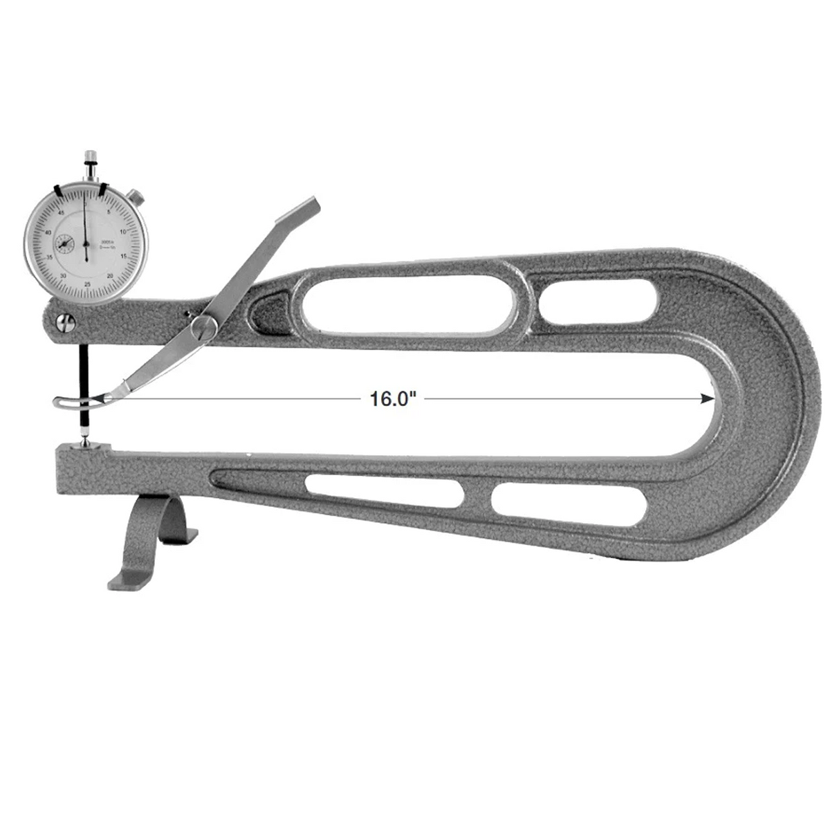 Deep Throat Dial Thickness Gage 0-0.4", 16" Reach – GreatGages