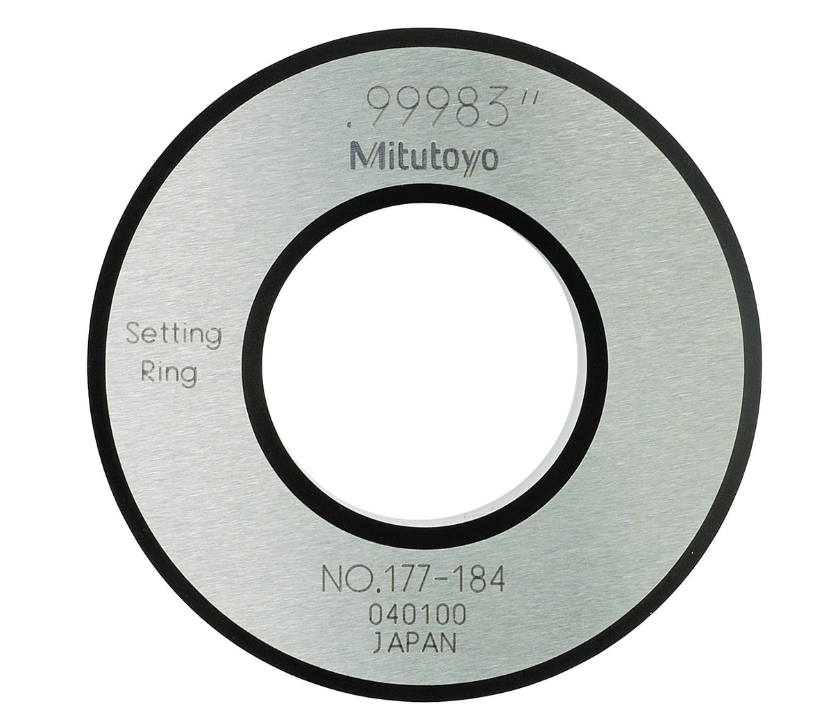177-184-CAL Mitutoyo 1" Setting Ring with Calibration Cert – GreatGages