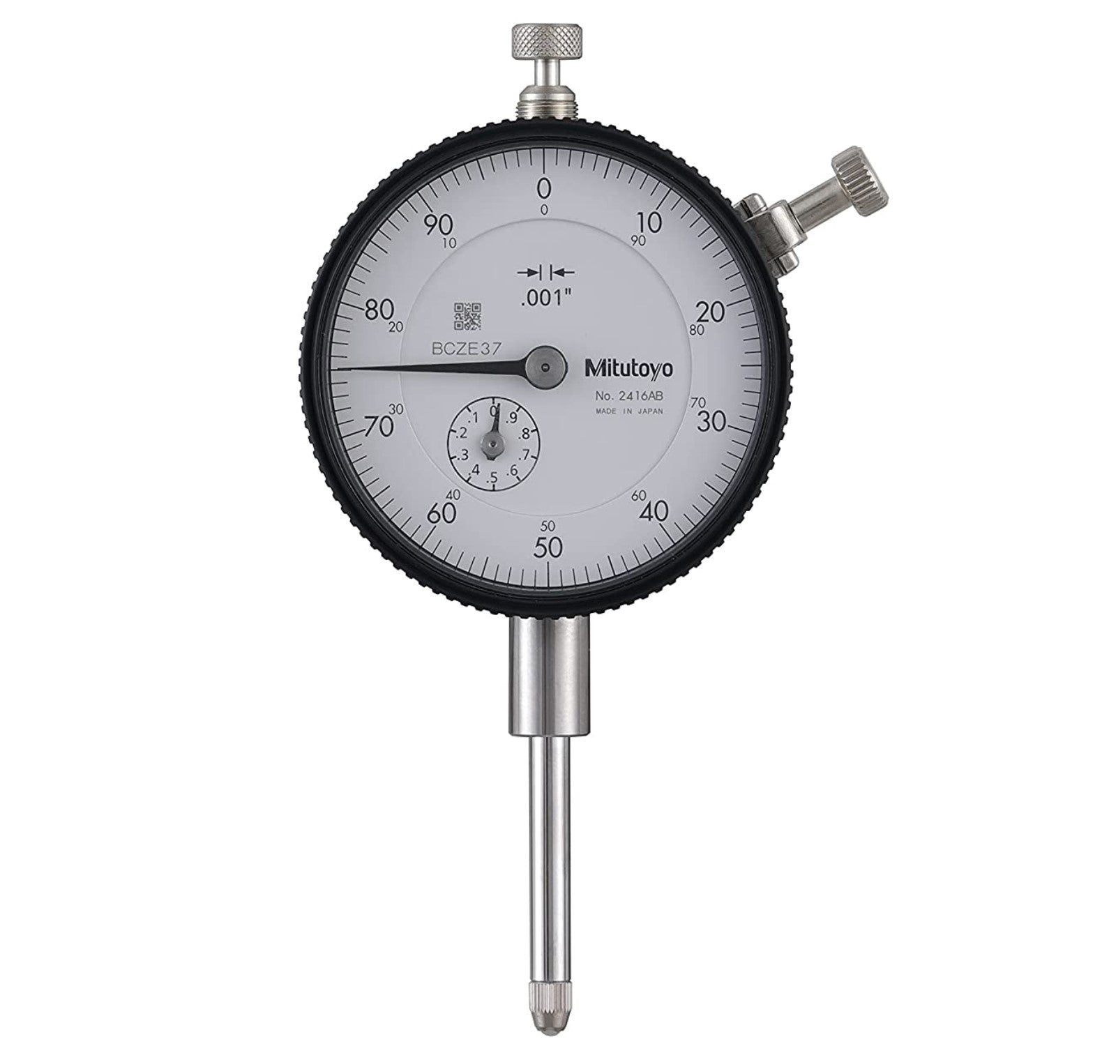 2416A-10CAL Mitutoyo Dial Indicator, 1" Range / .001" Grad with CAL Ce ...