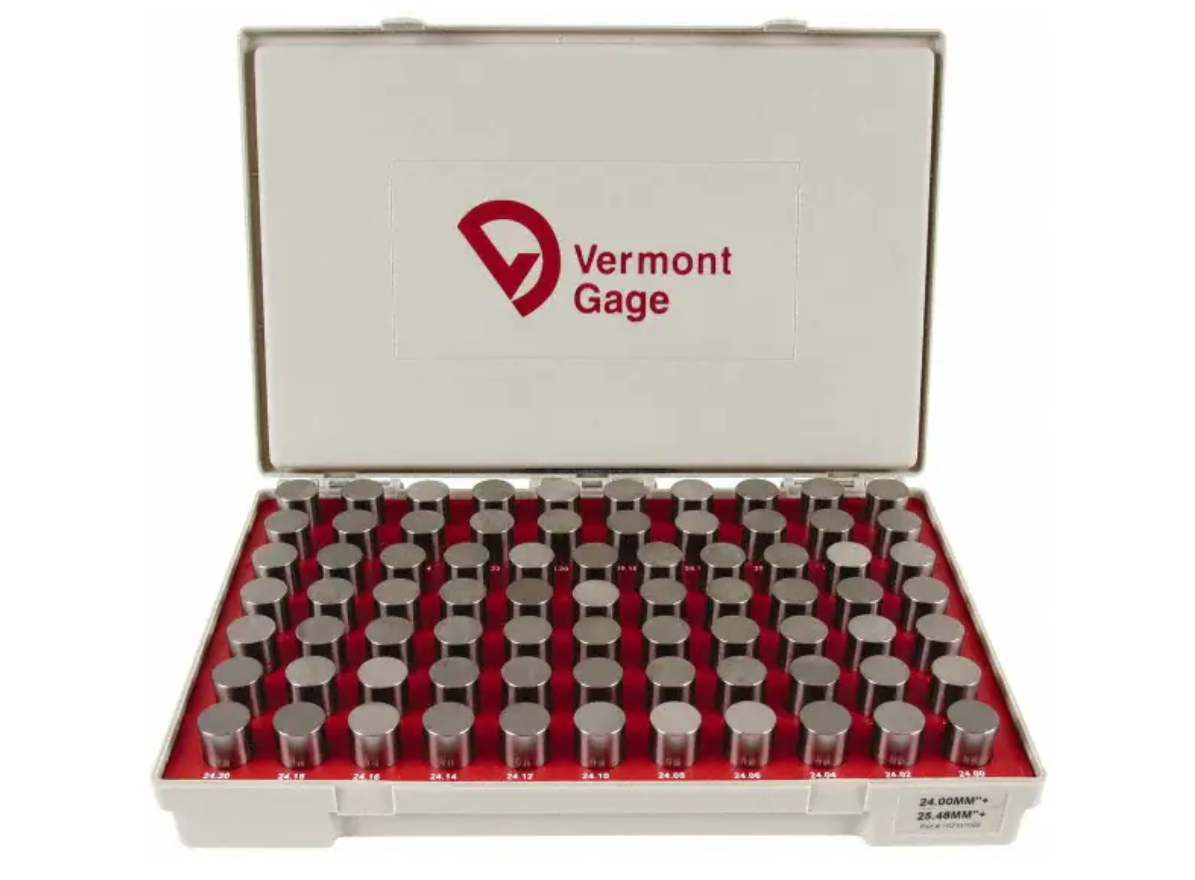 Vermont Steel Metric Gage Pin Set 24.00mm - 25.48mm – GreatGages