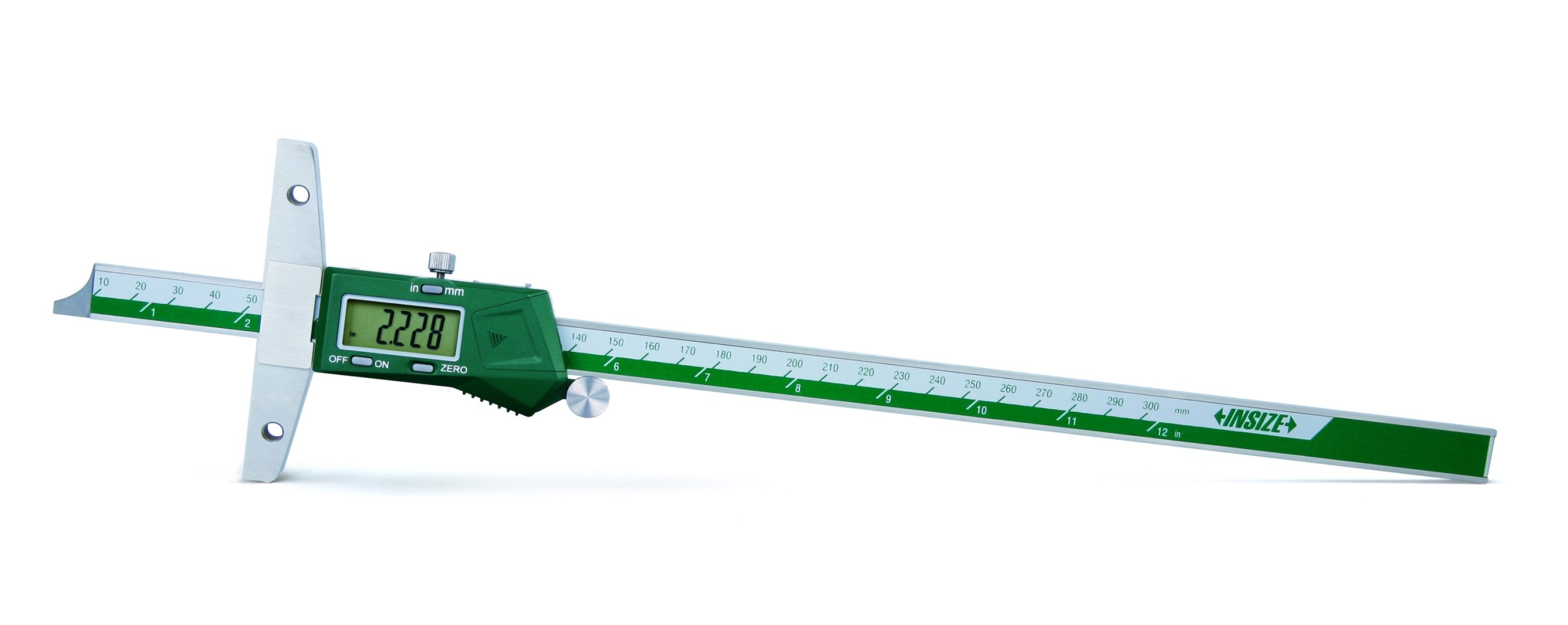1147-300 INSIZE Electronic Depth Gage 12" with holes for Extension Bas ...