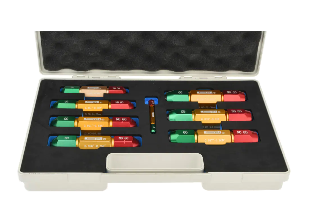 13-310-8 Gage Pin Handle Set 0.011" - 1.00" – GreatGages