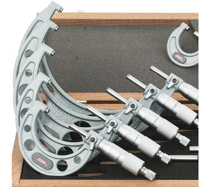 17-635-4 SPI Micrometer Set 0-6" with Cert – GreatGages