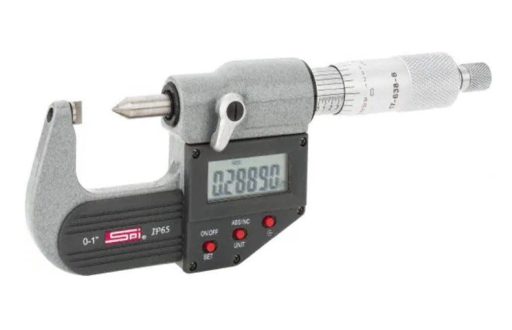 17-638-8 SPI Crimp Height Micrometer 0-1" with Cert – GreatGages