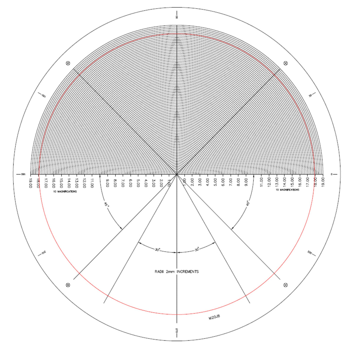 20-14-MO-M10 Mylar Overlay Metric – GreatGages