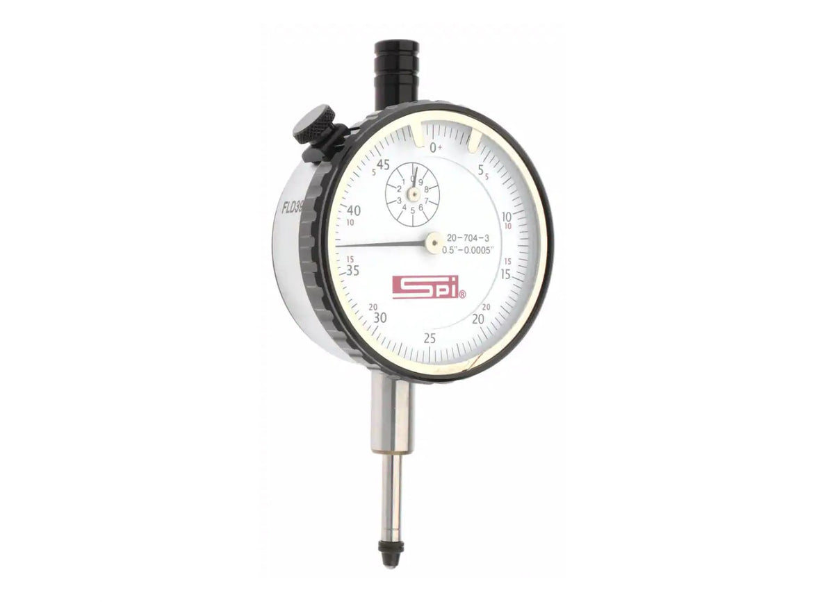 20-704-3 Standard Dial Indicator .5" Range - .0005" Grad – GreatGages