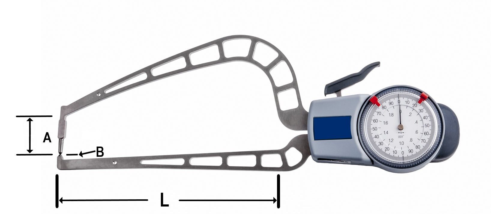 302-108 Long Reach Thickness Gage – GreatGages