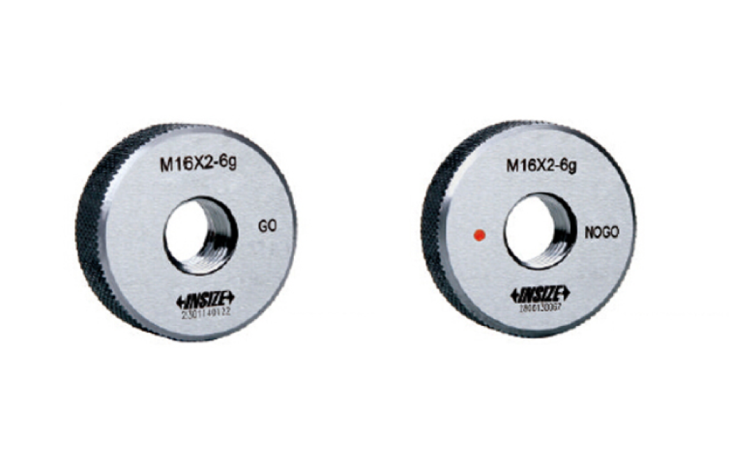 INSIZE Metric Thread Ring Gages, GO - NO GO Set – GreatGages