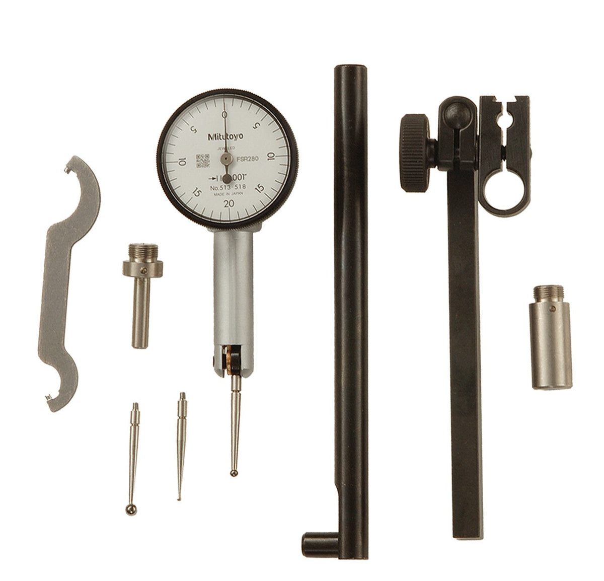 513-518-10T Mitutoyo Pocket Type Test Indicator .04" Range - .001" Gra ...